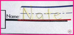 Visual boundaries make handwriting less complicated for children